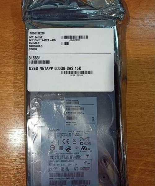 Жесткий диск NetApp 600Gb 108-00227 / SP-412A-R5