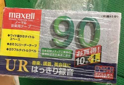 Maxell UR90 Аудиокассеты запечатанный блок