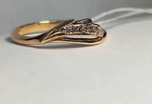 Золотое кольцо с бриллиантами (сн628859)