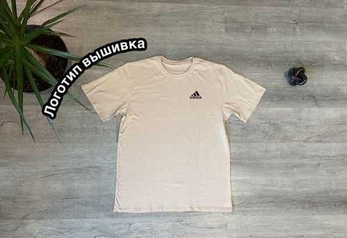 Футболка Adidas светло-бежевая новая