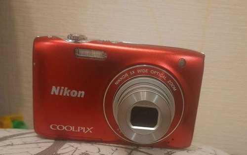 Фотоаппарат Nikon Coolpix S3100 Красный (Рабочий)