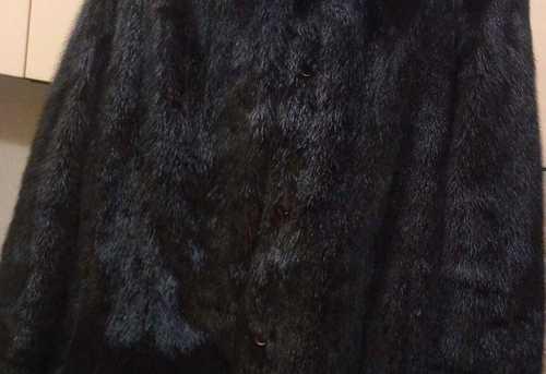 Шуба норковая с капюшоном 48 - 50 -52 размер