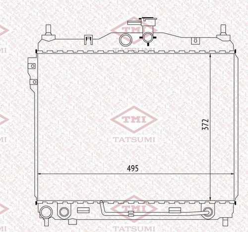 Радиатор охлаждения hyundai Getz 02