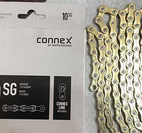 Цепь connex 10 sg gold + замок