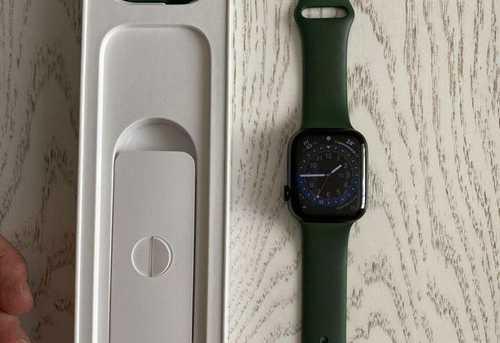 Часы apple watch 7 45 mm green