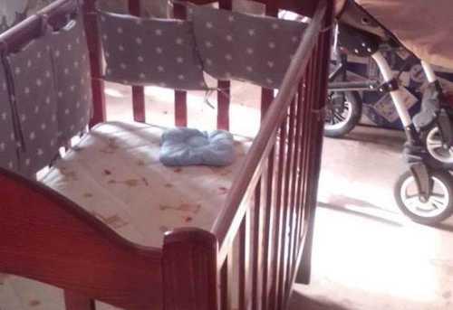Детская кроватка качалка