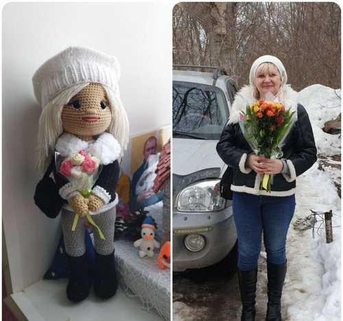 Кукла крючком. Кукла - близняшка