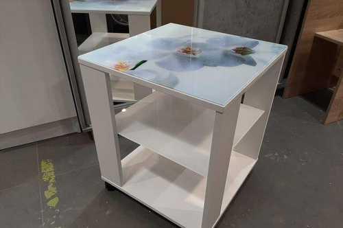 Стол журнальный Куб со стеклом Lum 13
