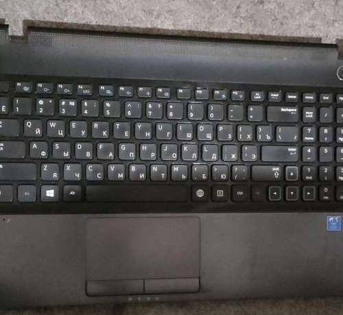 BA75-03502N Клавиатура черная (Топкейс серый)