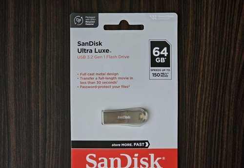 Флешка SanDisk USB3 Flash 64GB Ultra Luxe