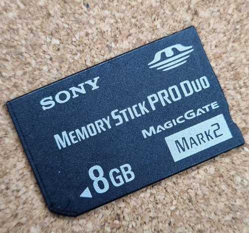 Sony memory stick pro duo Mark 2 8 Gb