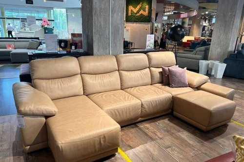 Выставочный образец диван в натур. коже Фан-диван
