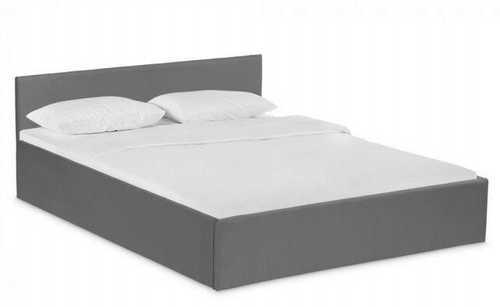 Кровать Оливия 160х200 с пм темно-серая
