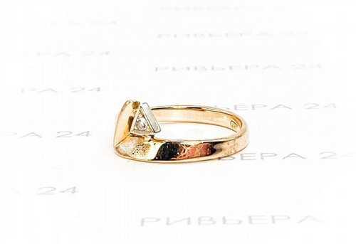 Золотое кольцо 585 пробы с бриллиантом вес 2,42