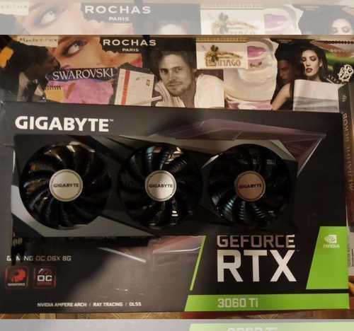 Видеокарта gigabyte GeForce RTX 3060 Ti gaming D6X