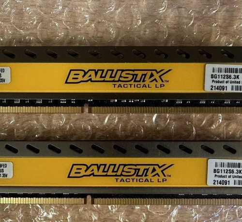 Оперативная память Crucial Ballistix DDR3 2x8Гб