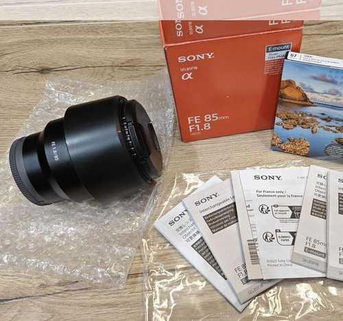 Объектив Sony FE 50 mm f 1.8   фильтр