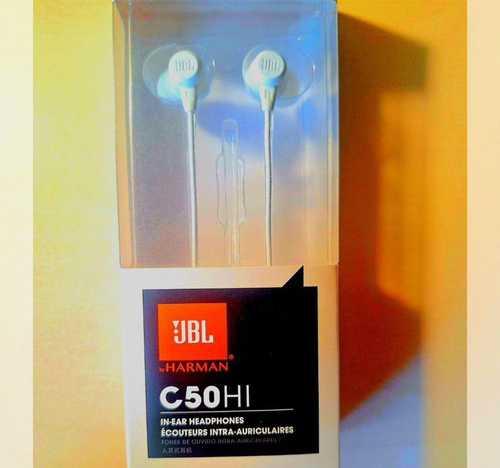 Наушники jbl C50HI white