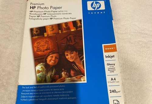 Фотобумага HP Premium glossy