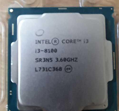 Процессор Intel Core i3-8100 LGA1151v2, 4/4 3.6