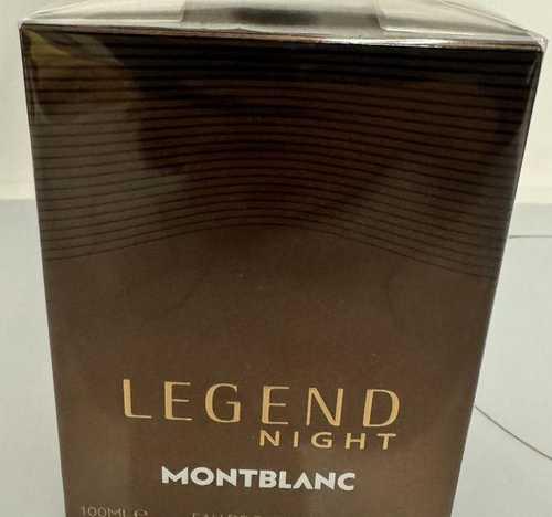 Montblanc Legend Night 100 ml запечатанный