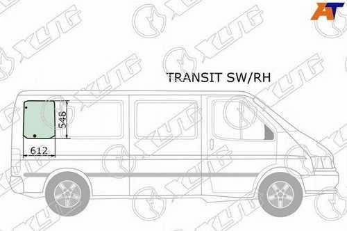 Боковое стекло кузова заднее правое Ford Transit 4