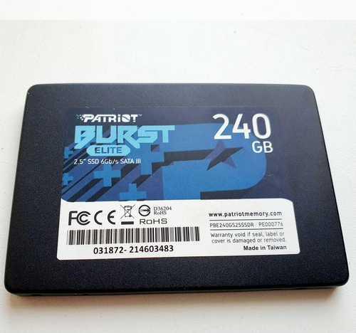 SSD Patriot Burst Elite 240Gb - 99% ресурс