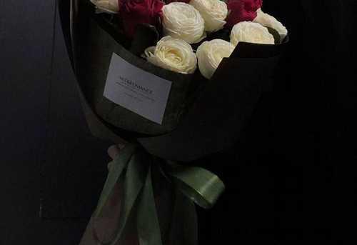 Букет цветов (букет роз, кустовые розы)