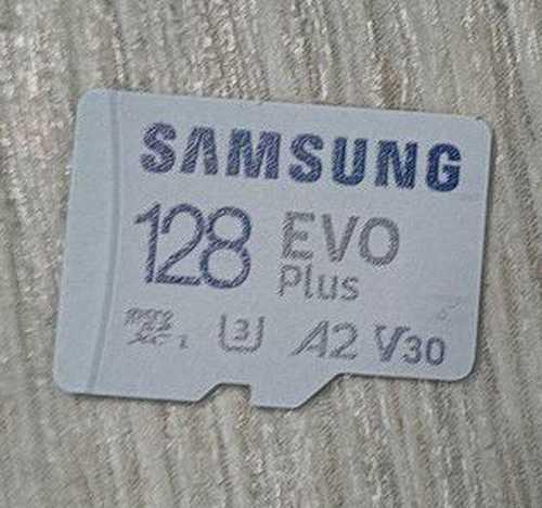 Карта памяти micro sd 128 samsung evo plus