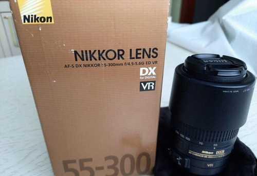 Объектив Nikon Nikkor AF-S DX 55-300 mm