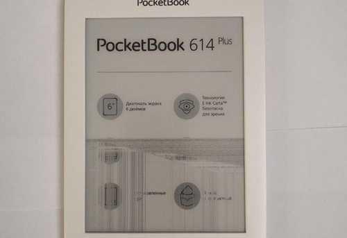 Pocketbook 614 plus, белый. Сломан экран