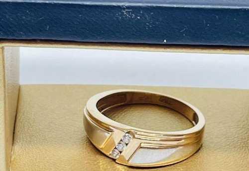 Золотое кольцо бриллианты 585