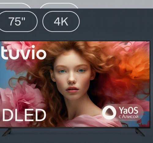 Новый гигант 75” Телевизор Tuvio 4K UHD Frameless