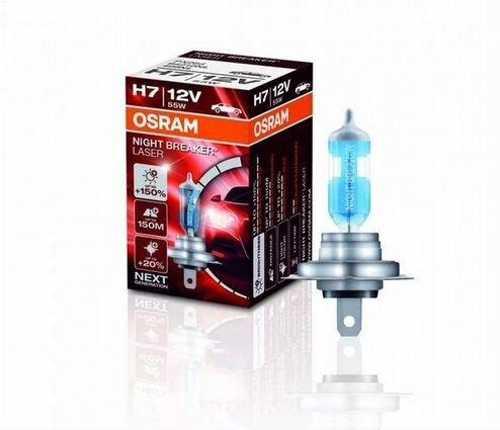 Лампа галогенная H7 12V 55W "osram" Night breaker