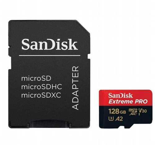 Карта памяти SanDisk 128GB Extreme PRO microsdxc U