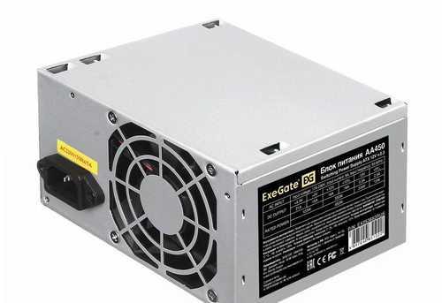 Блок питания 450W ExeGate AA450 (ATX, SC, 8cm fan