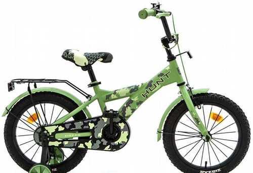 Детский велосипед zigzag 16" Hunt зеленый (2024)