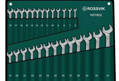 Набор ключей комбинированных Rossvik 6-32мм