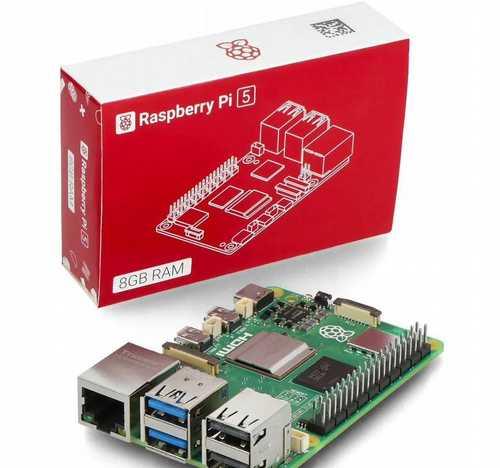 Raspberry pi 5 8gb с кулером и зарядкой