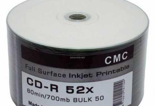 CD-R диск CMC 52x Printable 700 Мб, 50 дисков