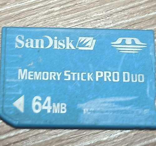 Карта памяти SanDisk Memory Stick PRO Duo