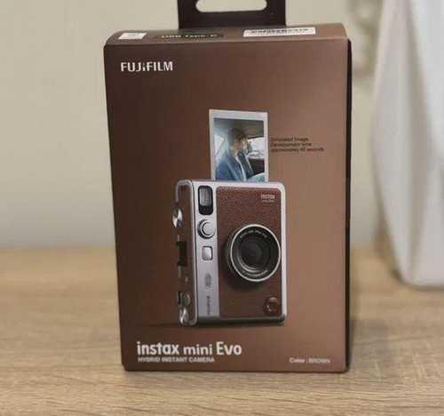 Fujifilm instax mini Evo brown новый