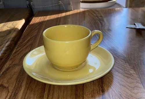 Чашки с блюдцем керамика для кафе