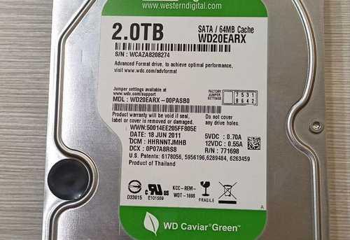 HDD 3,5 2Tb. WD Green