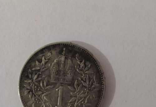 Монета Австрия 1 крона 1915 Франс Иосиф I Серебро