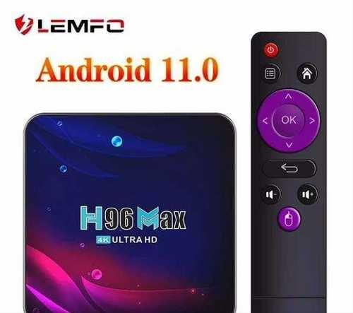 Тв-приставка lemfo H96 MAX V11 на Android 11
