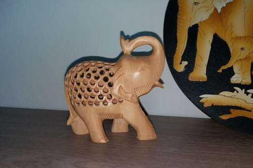 Сувенир из дерева слон Шри-ланка