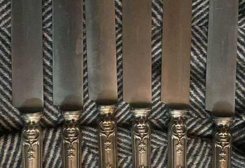 Кухонные ножи серебро Англия, старинные 925