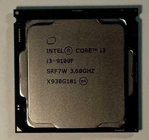 Процессор intel core i3 9100f