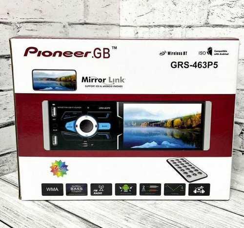 Магнитола 1din Pioneer.Gb GRS-463P5